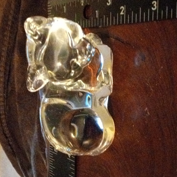 Princess House | Other | Clear Glass Cat Figurine | Poshmark